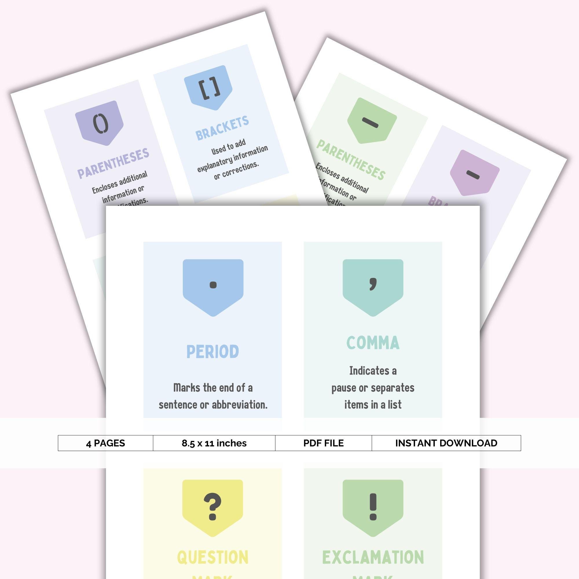 Punctuation, Punctuation Marks, English Grammar, Question Mark, English ...