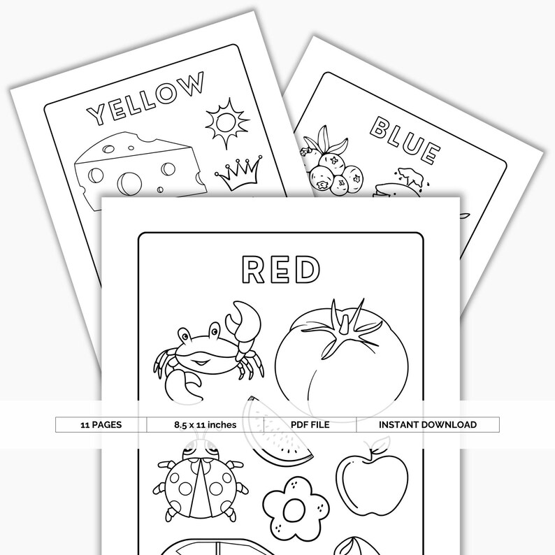 Learning Color, Coloring Pages, Preschool Activities, Color Recognition ...