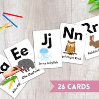 Alphabet Finger Puppets - Etsy