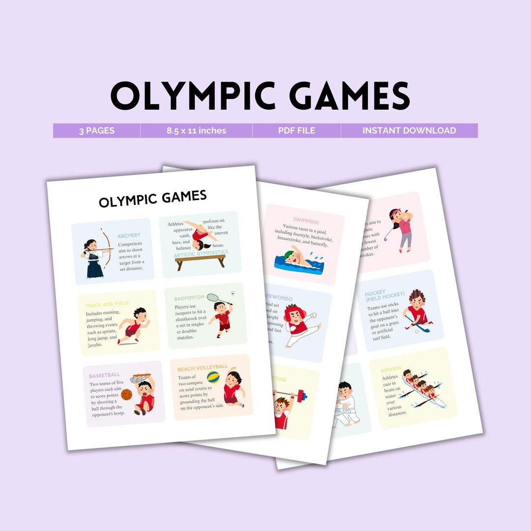 Olympic Games, Olympic Sports, Sports Poster, Home Decor, Collectible ...