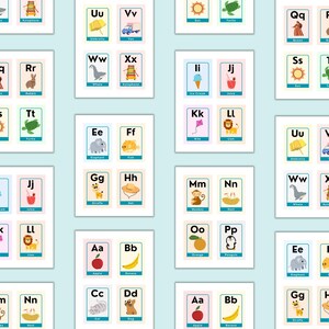 26 ABC Flashcards, Alphabet Flashcards, Pre-school Printables ...
