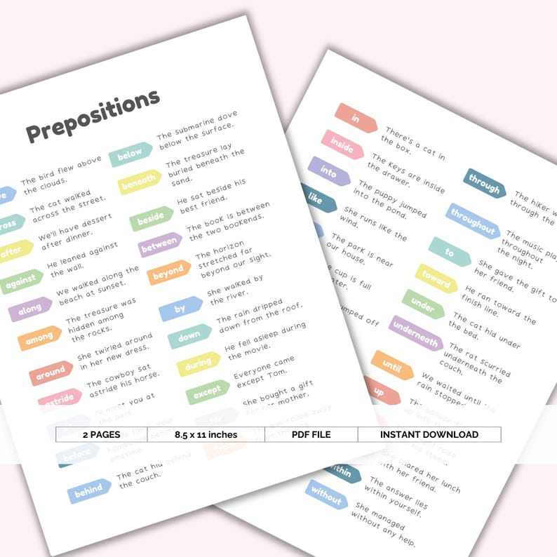 Prepositions, Parts of Speech, Preposition Activity, Speech Therapy ...