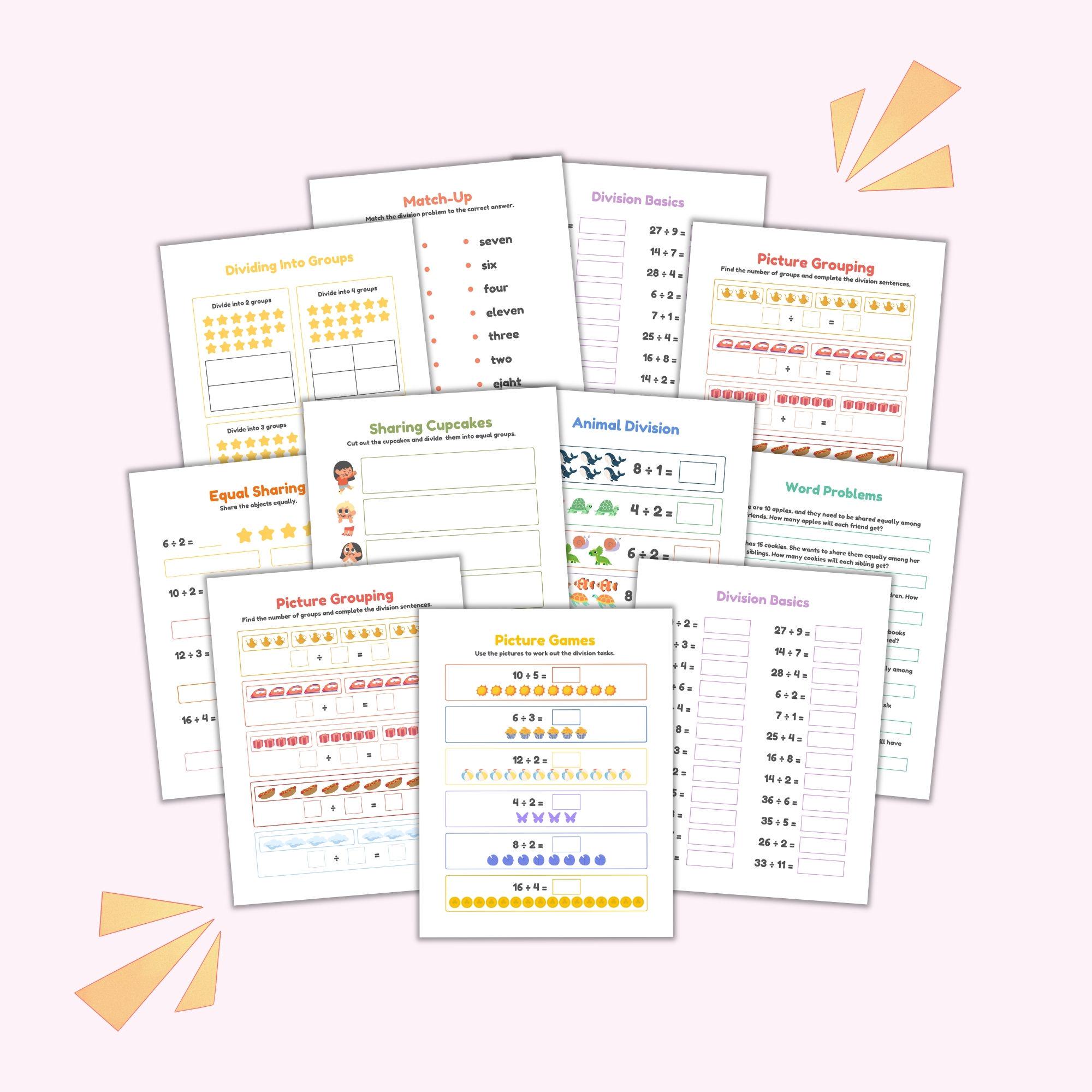 Division Worksheets, Math Worksheets, Homeschool Math, Division ...