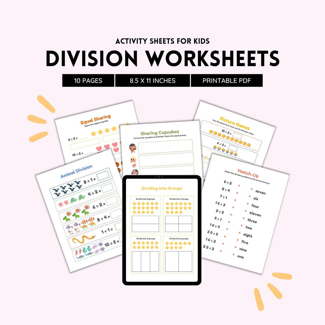 Division Worksheets, Math Worksheets, Homeschool Math, Division ...