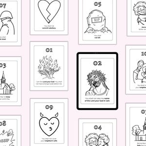 The 10 Commandments, Ten Commandments, Sunday School, Christian Wall ...