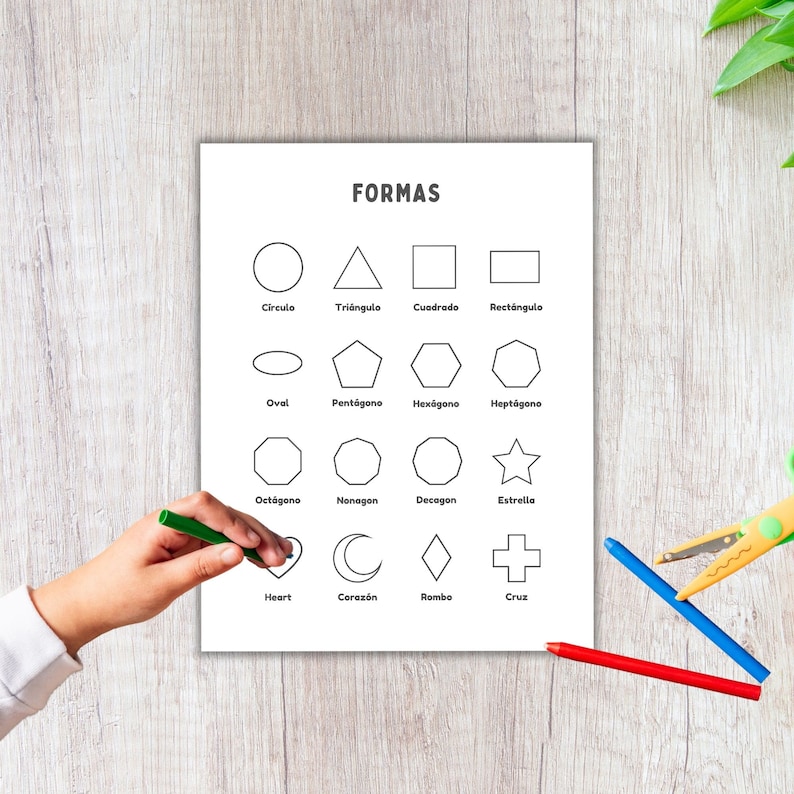 Shapes Spanish, Spanish Posters, Spanish Teacher, Spanish Education ...