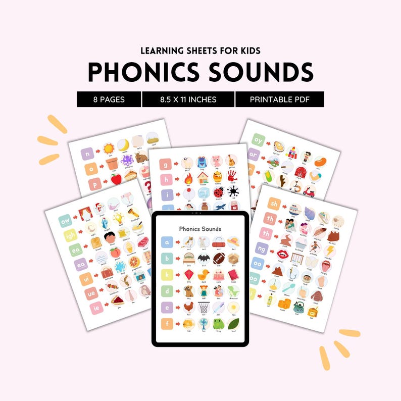 Phonics, Phonics Printable, Phonics Practice, Learn to Read, Long ...