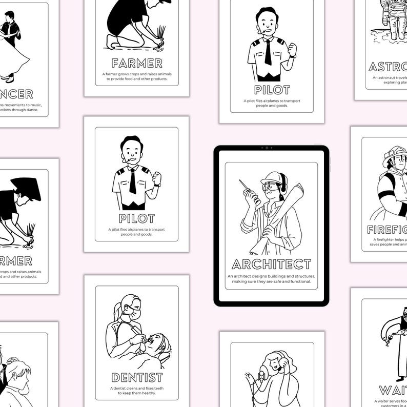 Community Helpers, Coloring Pages, Preschool Activity, Fine Motor ...