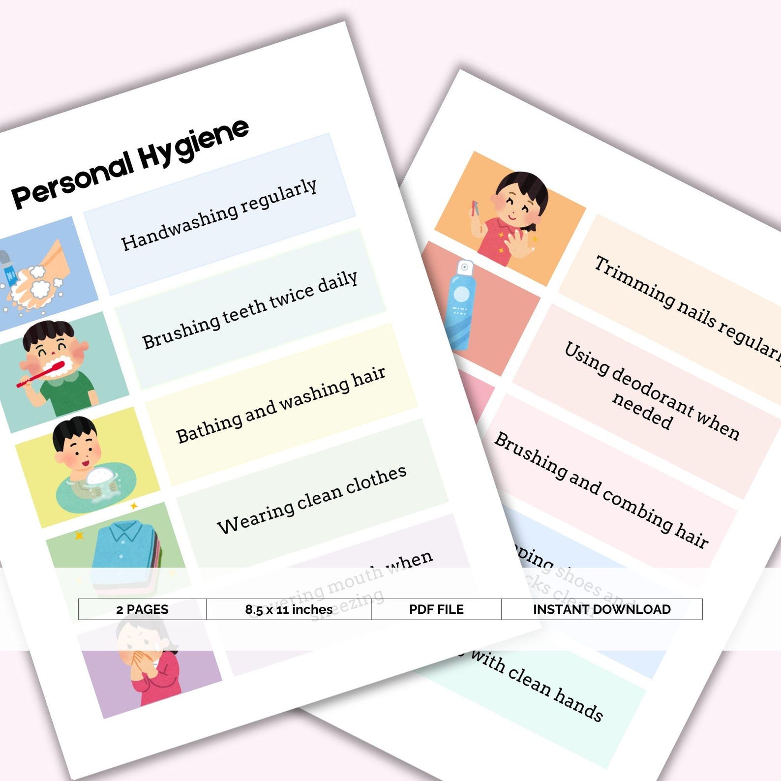 Personal Hygiene, Personal Care, Self Care, Hygiene Education, Healthy ...