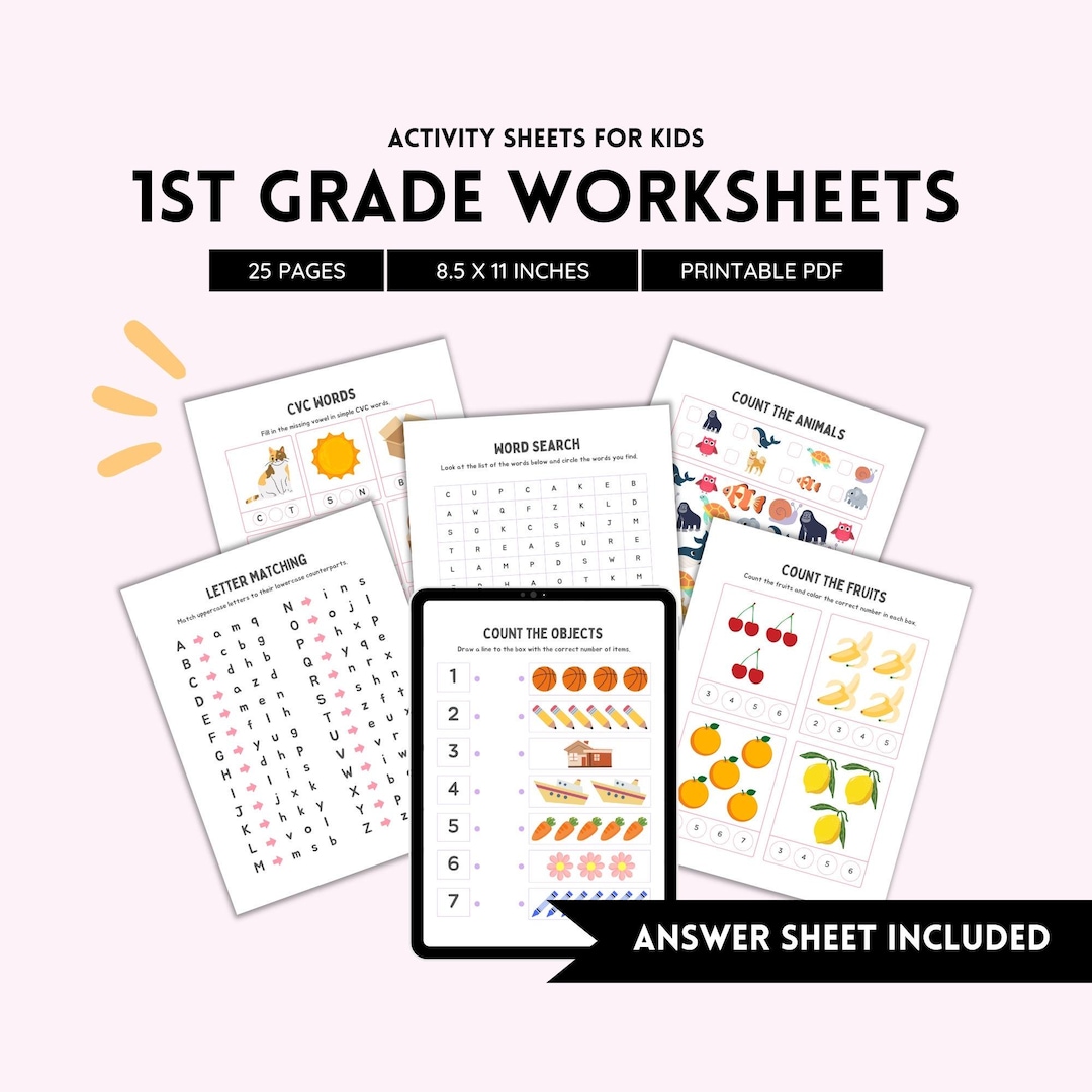 1st Grade Worksheets, 1st Grade Math, Printable Worksheets, Preschool ...