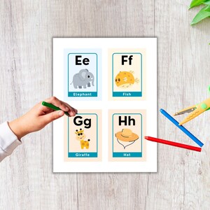26 ABC Flashcards, Alphabet Flashcards, Pre-school Printables ...