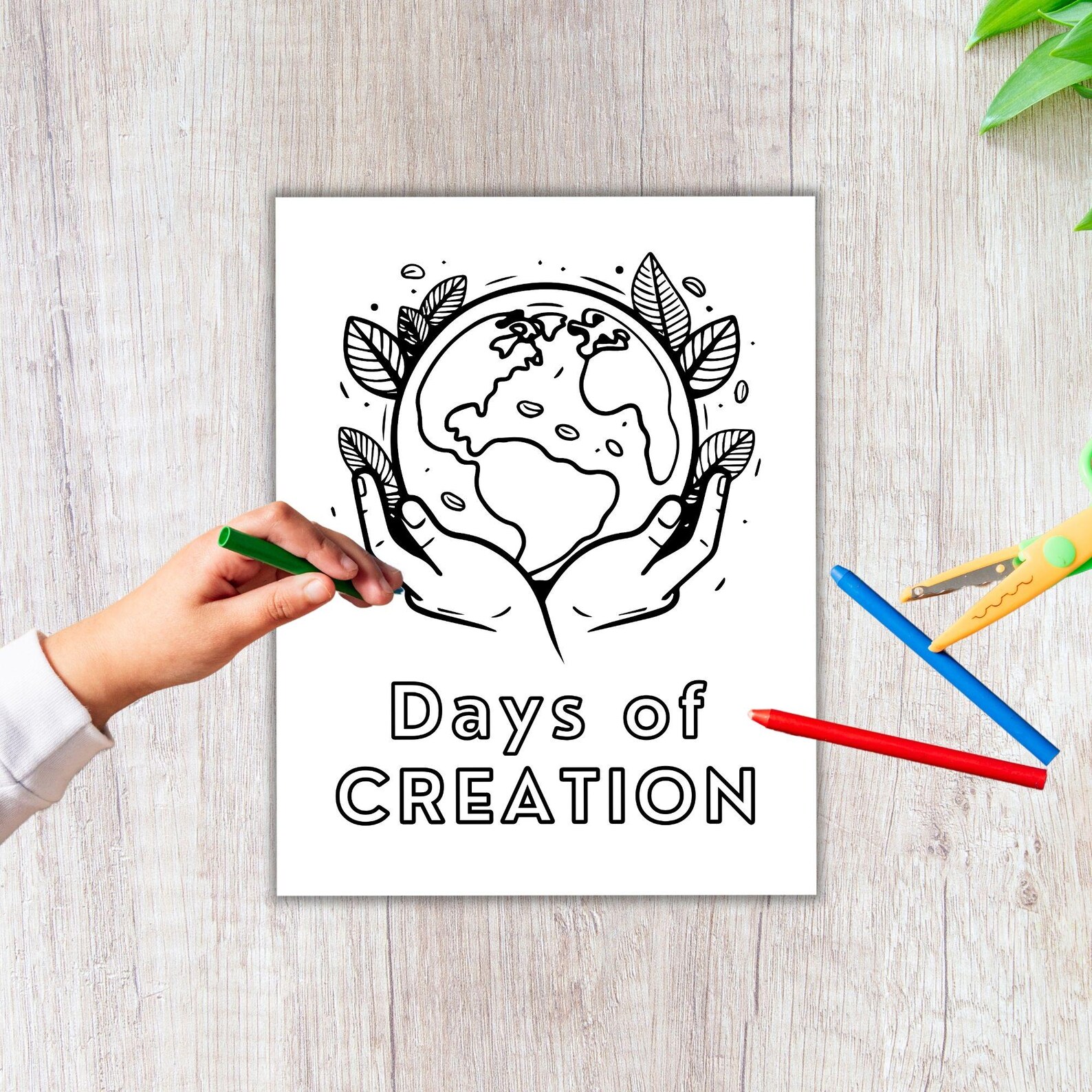 7 Days of Creation, Sunday School, Bible Activity, in the Beginning ...