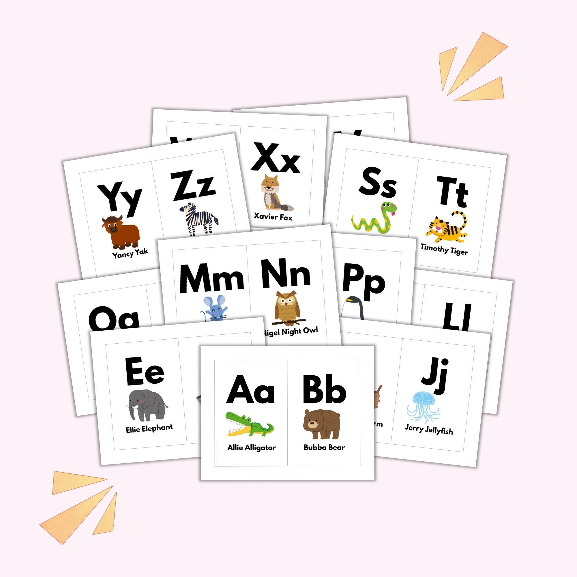 Zoo Phonics, Alphabet Flashcards, Preschool Worksheets, Printable ...