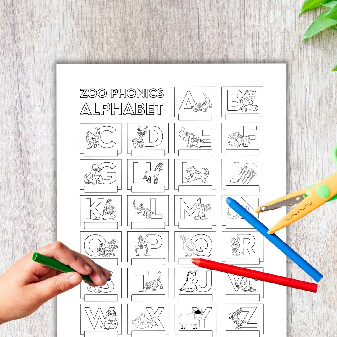 Zoo Phonics, Coloring Pages, Preschool Worksheets, Printable Coloring ...