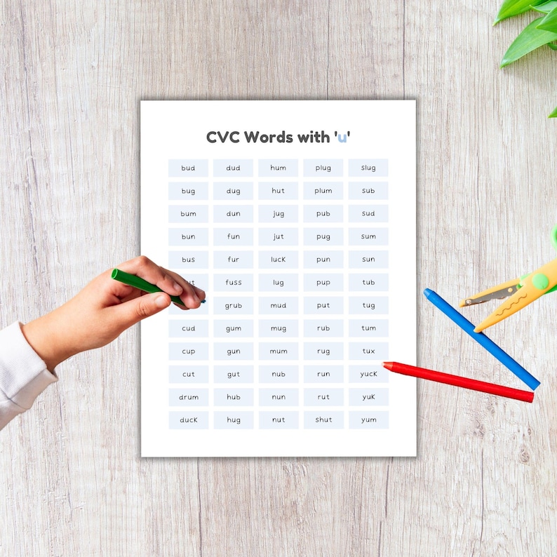CVC Words, Learn to Read, Kindergarten Phonics, Sight Words ...