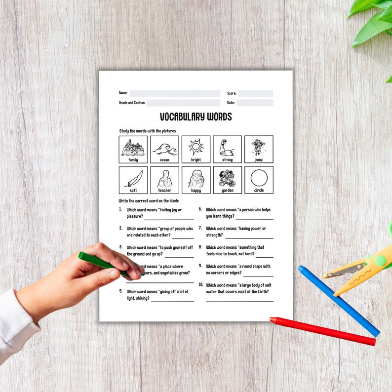Vocabulary Words, Vocabulary Activity, Vocabulary Learning, Reading ...