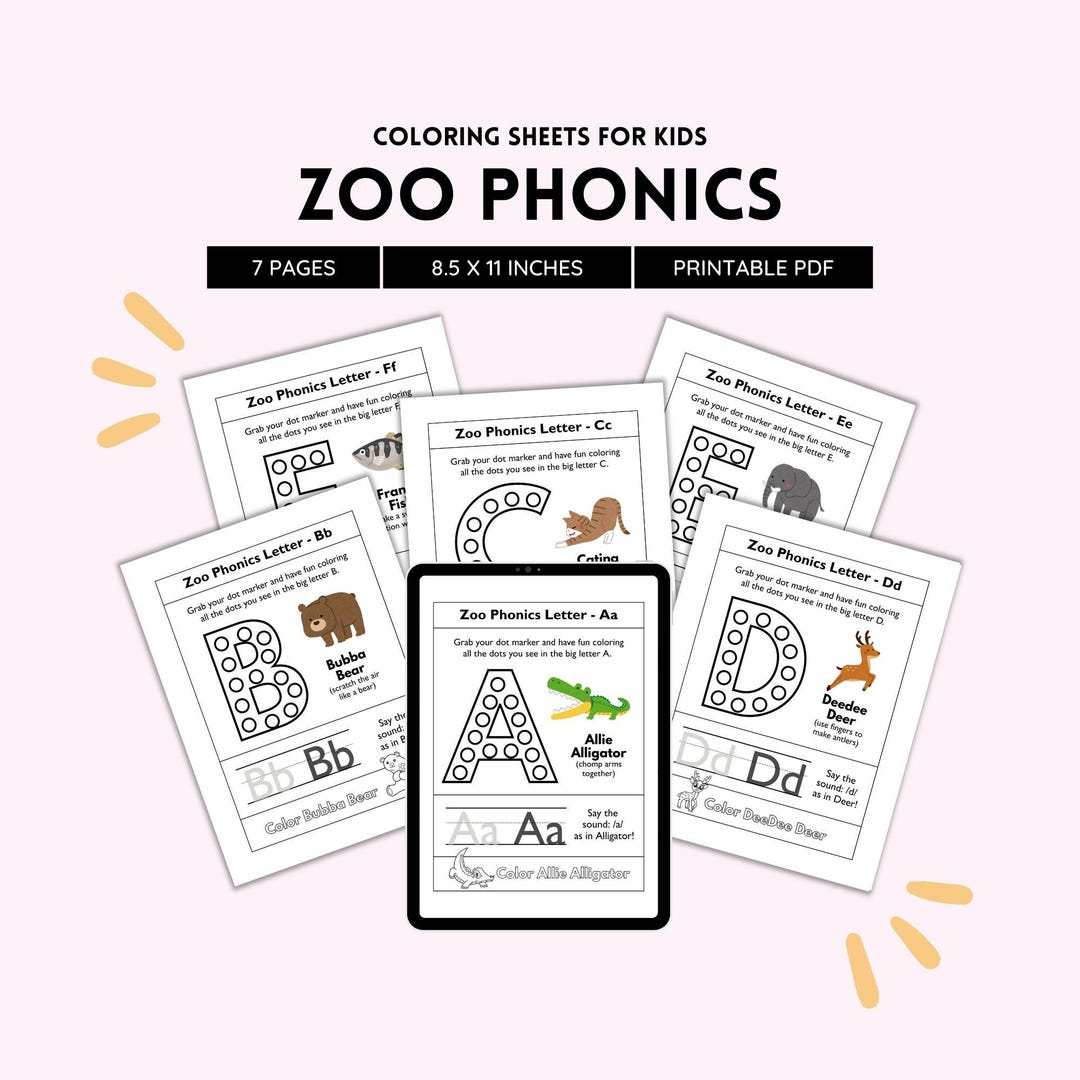 Zoo Phonics, Coloring Pages, Preschool Worksheets, Printable Coloring ...