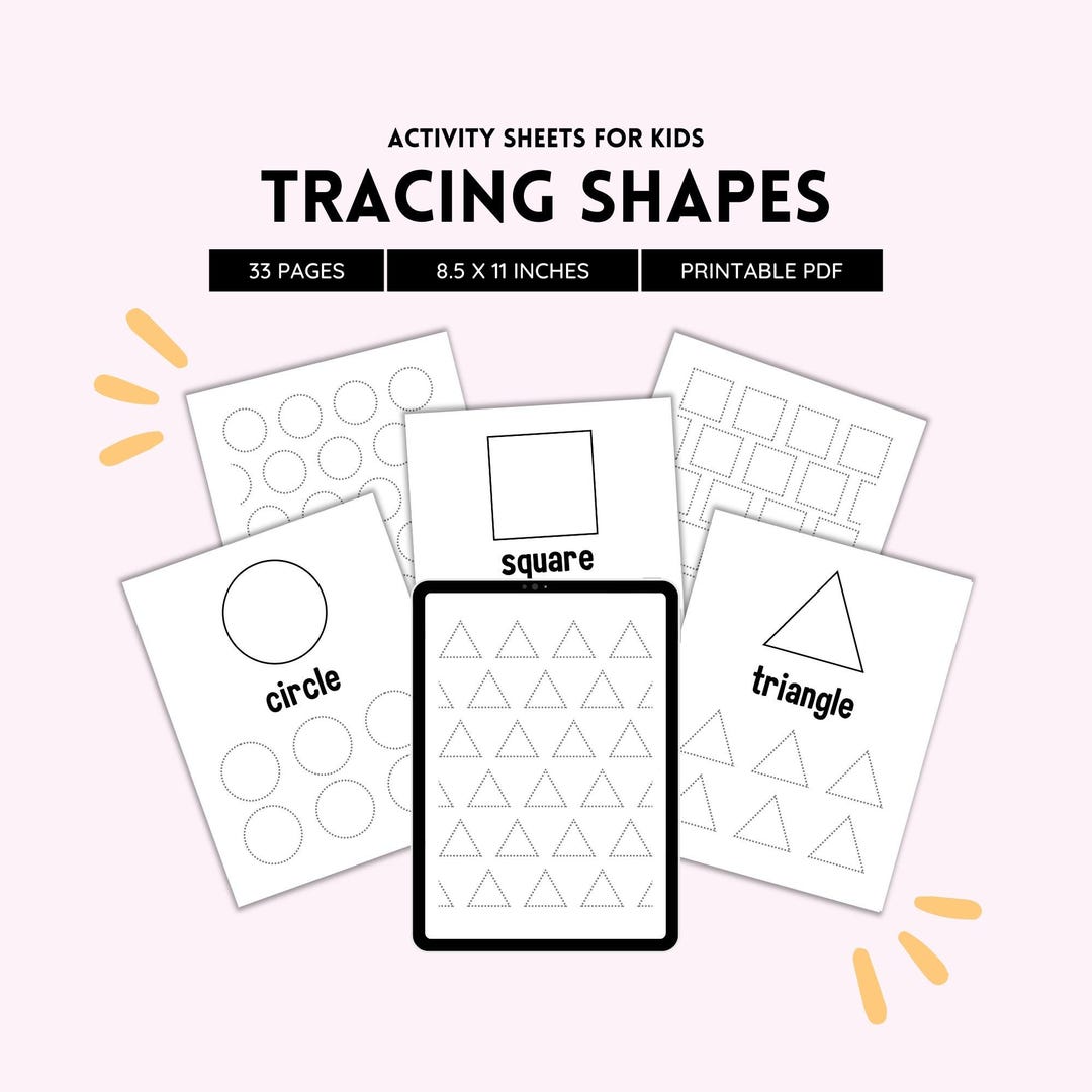 Tracing Shapes, Shape Tracing, Tracing Worksheets, Fine Motor Skills ...