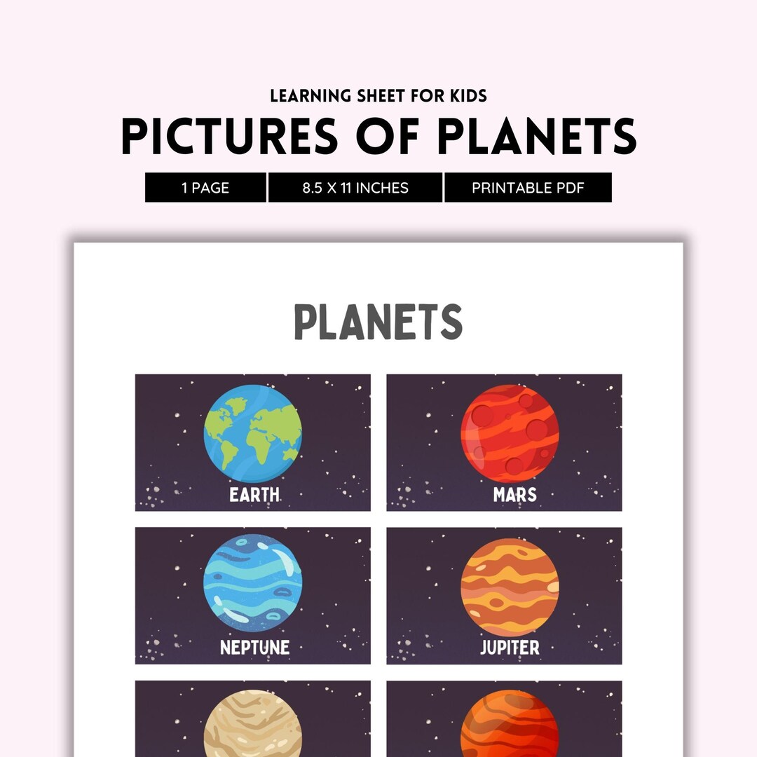 Pictures of Planets, Solar System, Outer Space, Printable Wall Art ...