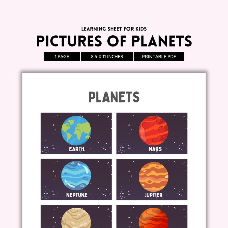 Pictures of Planets, Solar System, Outer Space, Printable Wall Art ...