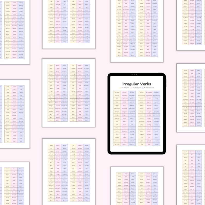 Irregular Verbs, English Grammar, English Verbs, Language Learning ...