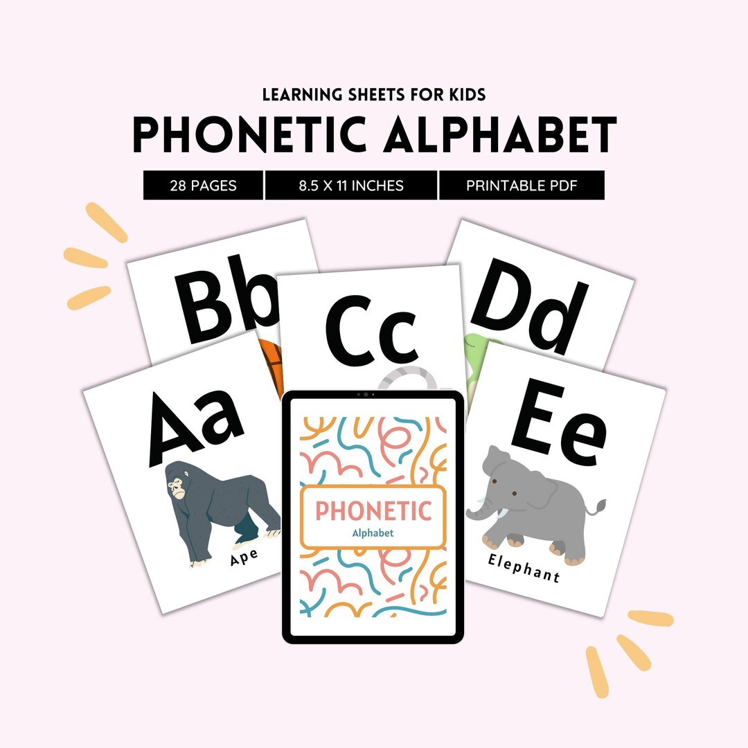 Phonetic Alphabet, Alphabet Learning, Printable Alphabet, Phonetic ...