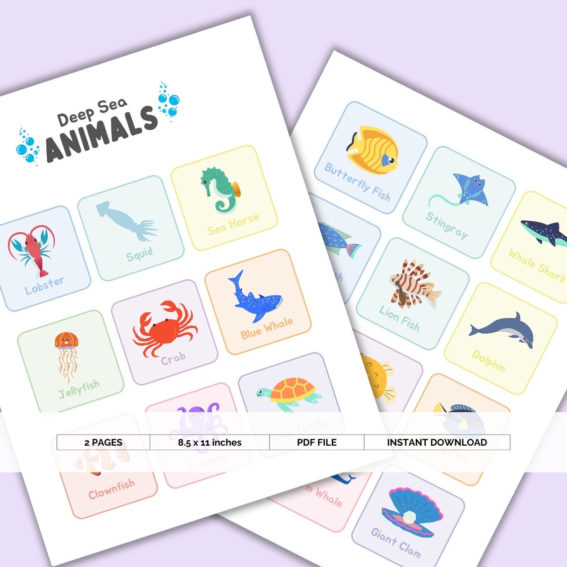 Deep Sea Animals, Under the Sea, Ocean Nursery Decor, Life Aquatic ...