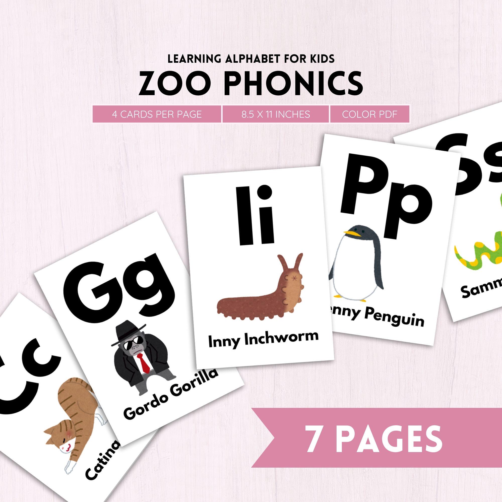 Zoo Phonics, Homeschool Printable, Alphabet Art, Printable Coloring ...