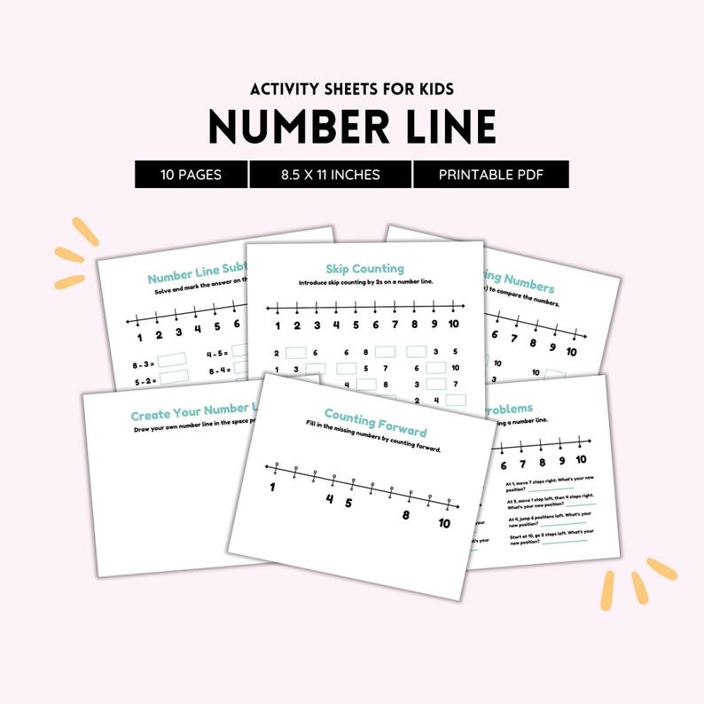 Number Line, Classroom Decor, Back to School, Skip Counting, Elementary ...