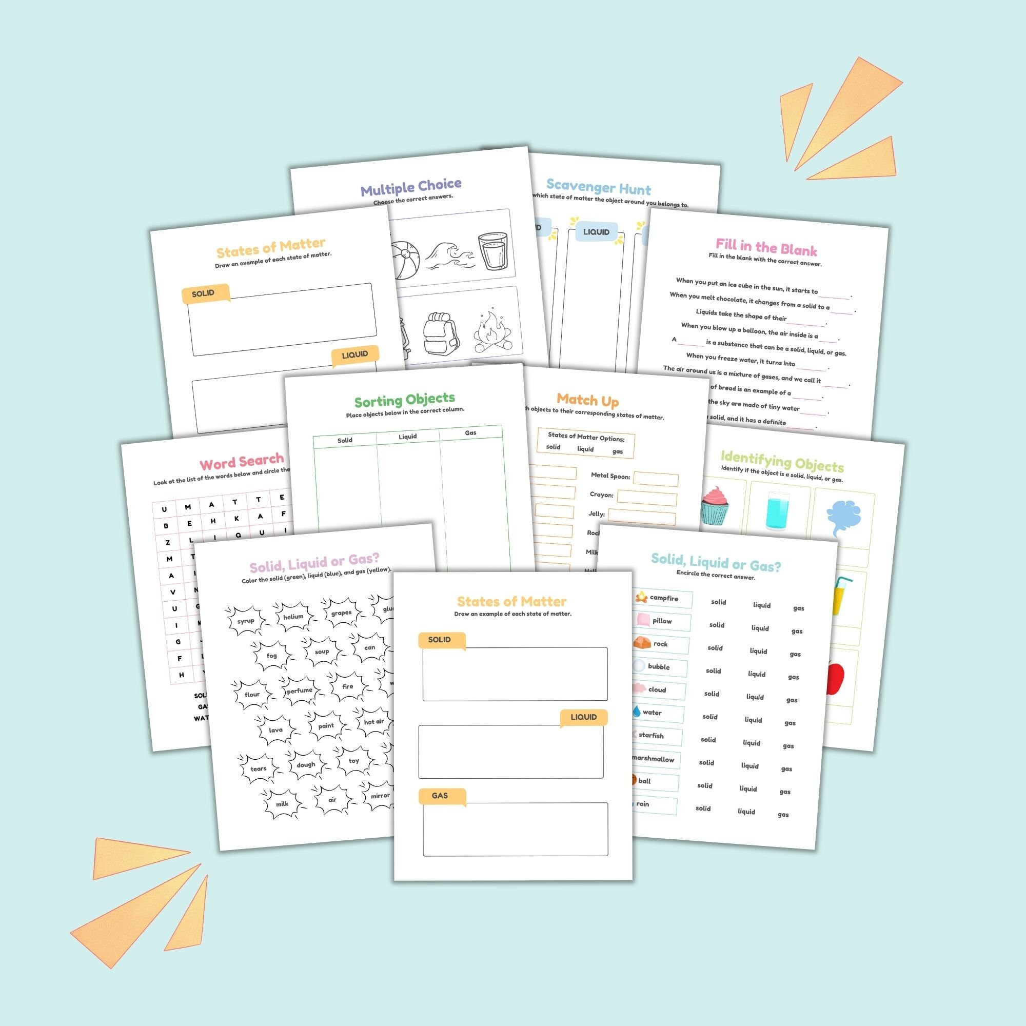 States of Matter, Science Classroom, Preschool Science, 1st Grade ...