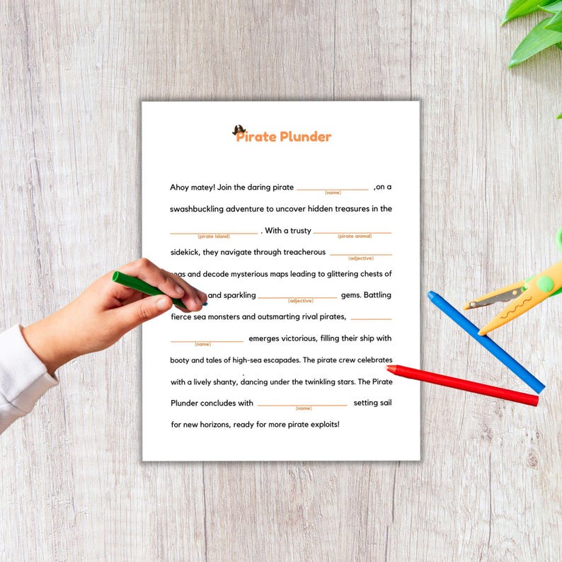 Mad Libs for Kids, Printable Mad Libs, Games for Kids, Instant Download ...