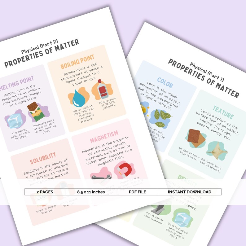 Properties of Matter, Physical Properties, Teacher Resources, Home ...
