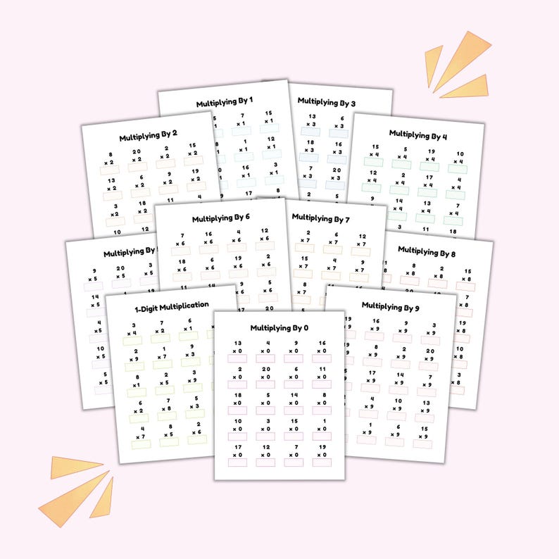 Multiplication Worksheets, Math Worksheets, Times Table, Math Practice ...