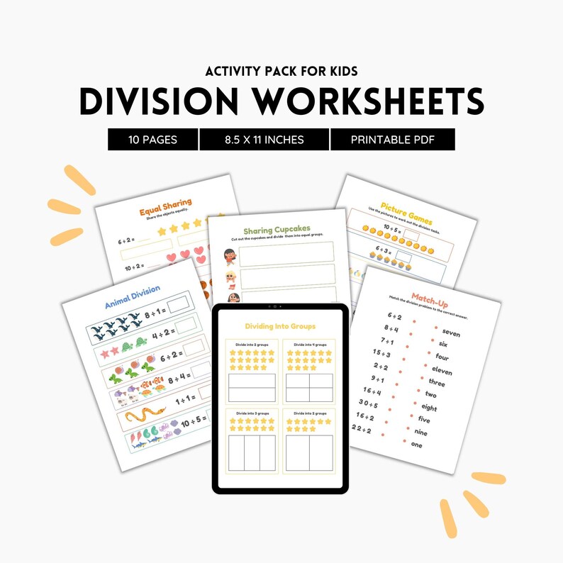 Division Worksheets, Math Worksheets, Homeschool Math, Division ...