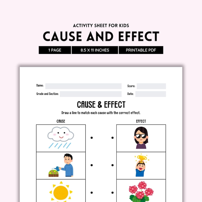 Cause and Effect, First Grade, Reading Skills, Elementary School, 1st ...