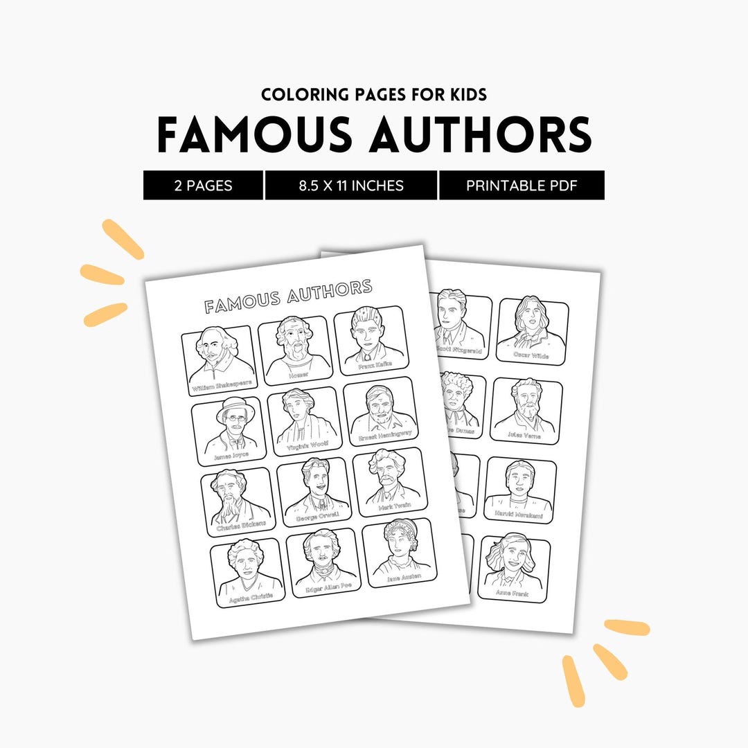 Famous Authors, Coloring Pages, Literary Quotes, Famous Poets, Famous ...