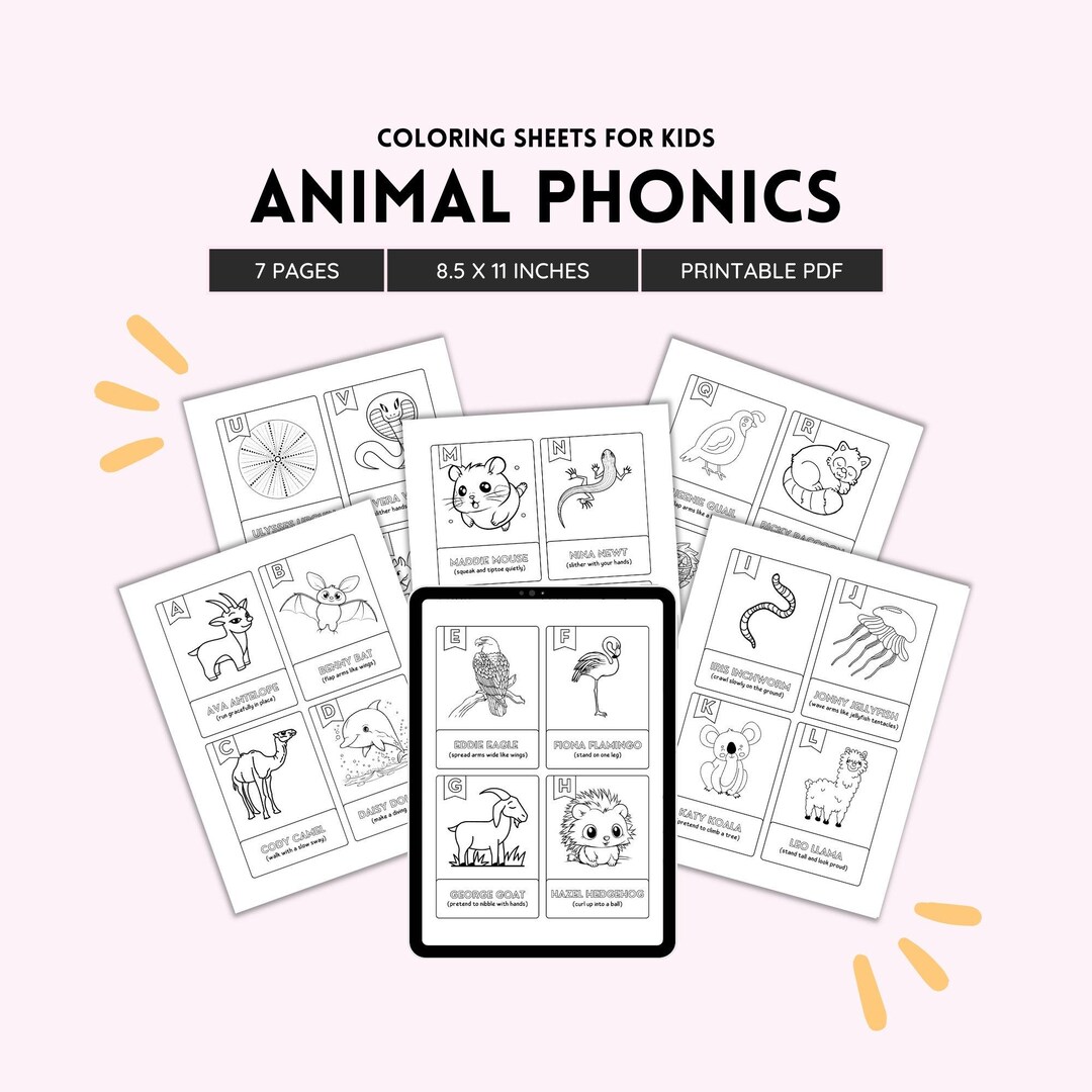 Animal Phonics,, Alphabet Craft, Coloring Pages, Letter Craft ...