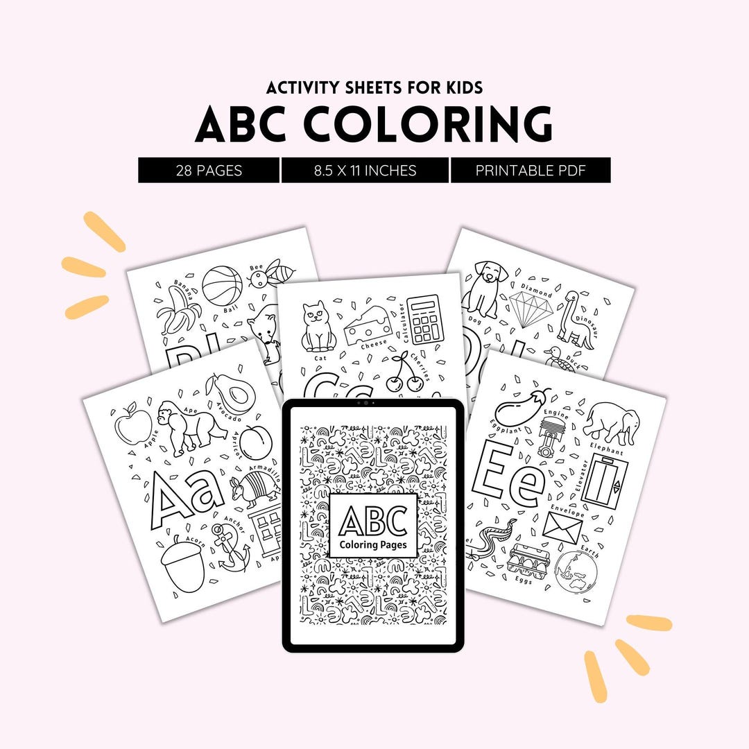 ABC Coloring Pages, Alphabet Coloring, Abc Coloring Book, Kids Coloring ...