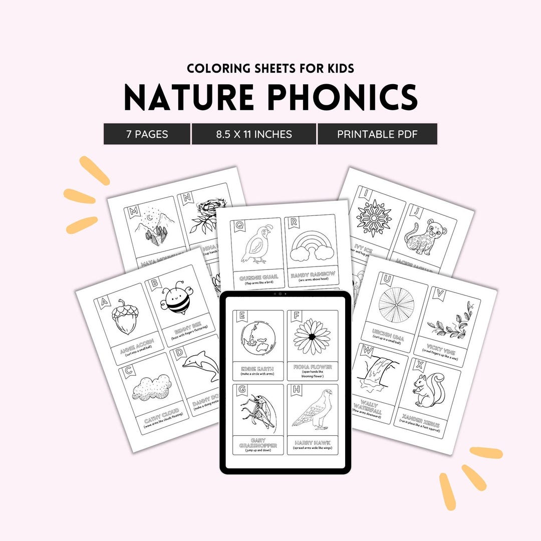 Nature Phonics,, Alphabet Craft, Coloring Pages, Letter Craft ...