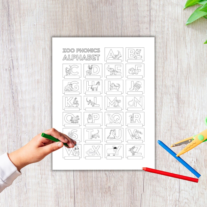 Zoo Phonics, Alphabet Craft, Alphabet Poster, Letter Craft, Homeschool ...