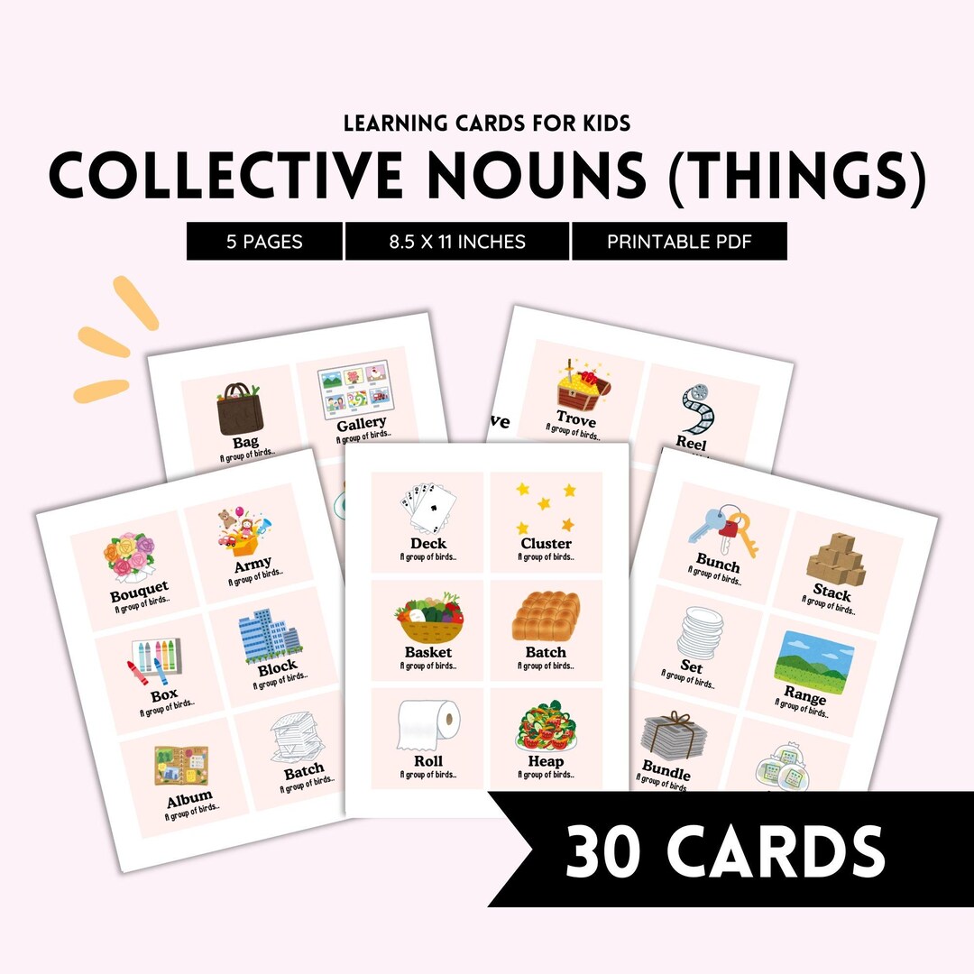 Collective Nouns (things), Collective Nouns, English Language, Proper ...
