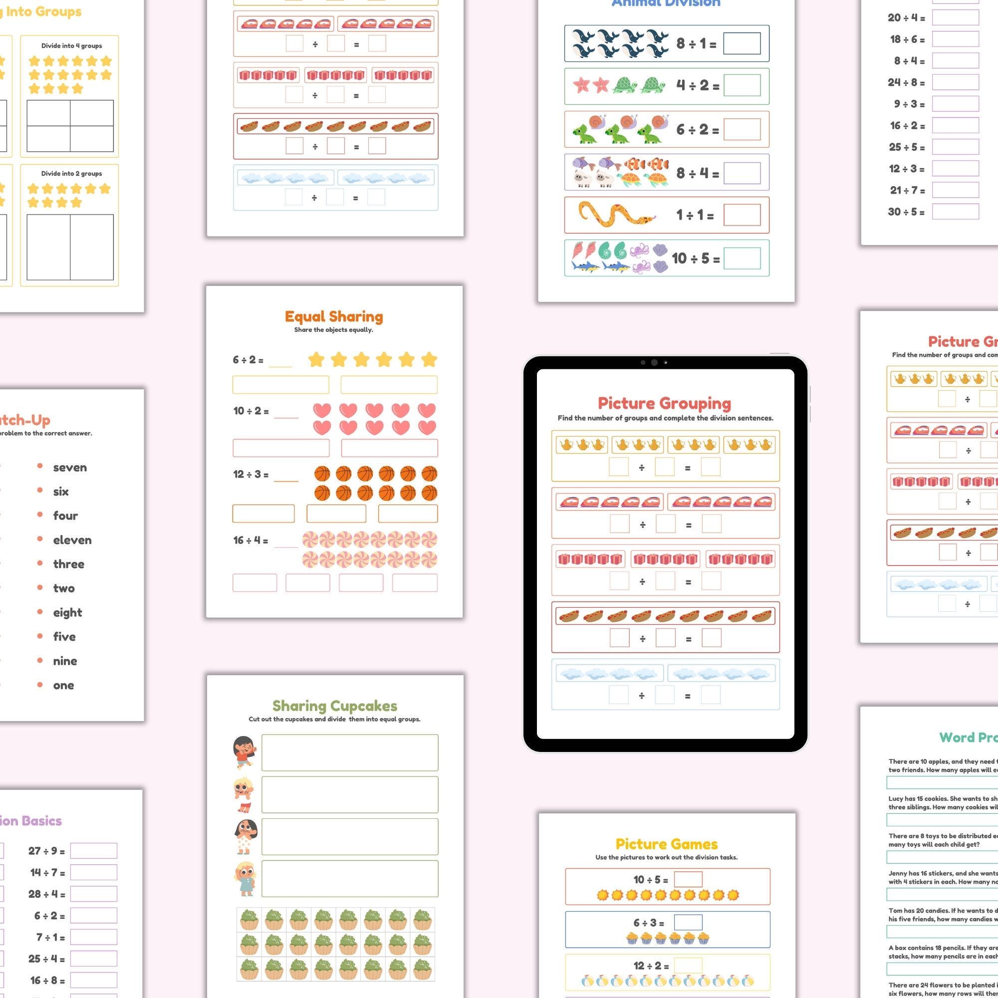 Division Worksheets, Math Worksheets, Homeschool Math, Division ...