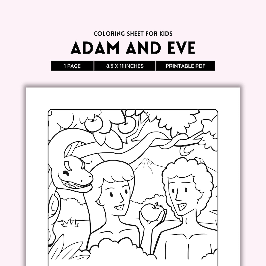 Adam and Eve, Garden of Eden, Sunday School, Kids Bible Lesson, Fall of ...