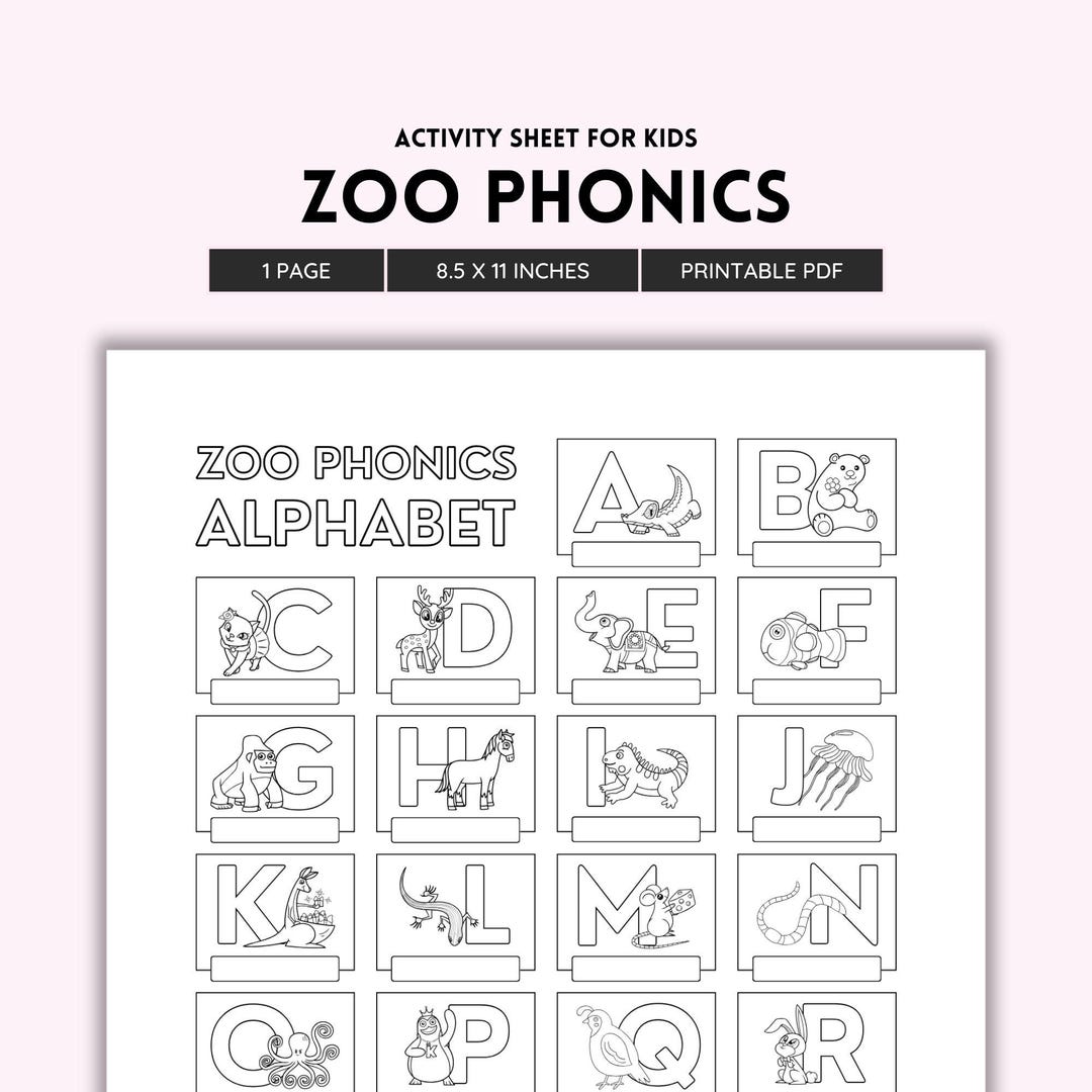 Zoo Phonics, Alphabet Craft, Alphabet Poster, Letter Craft, Homeschool ...