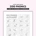 Zoo Phonics, Alphabet Craft, Alphabet Poster, Letter Craft, Homeschool ...