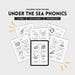 Under the Sea Phonics, Coloring Pages, Preschool Worksheets, Printable ...
