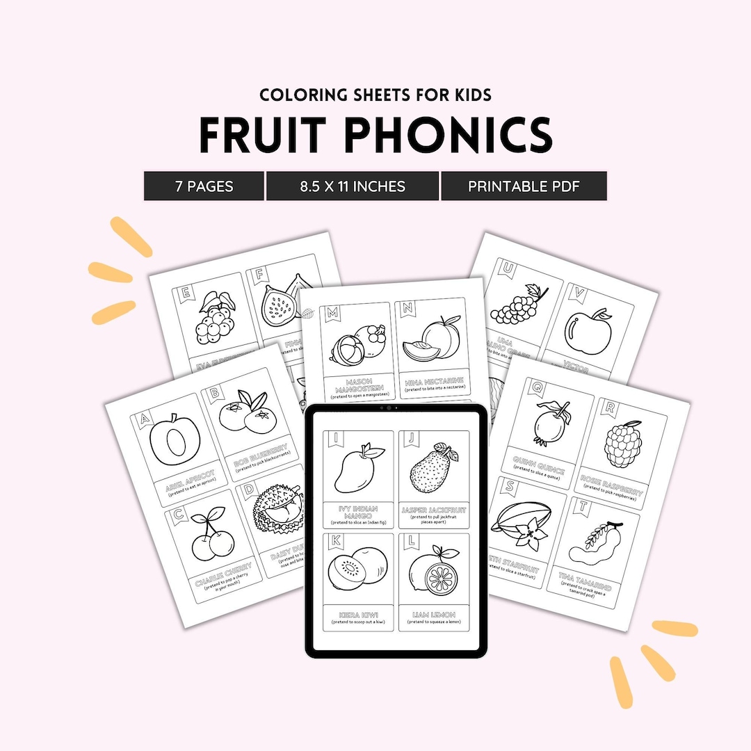 Fruit Phonics, Alphabet Craft, Coloring Pages, Letter Craft, Homeschool ...