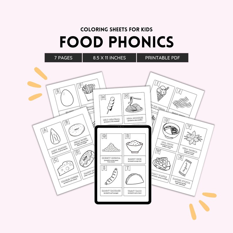 Food Phonics, Alphabet Craft, Coloring Pages, Letter Craft, Homeschool ...