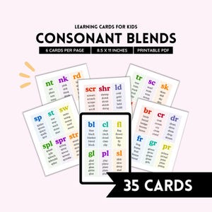 Consonant Blends, First Grade, Learn to Read, Beginning Sounds ...