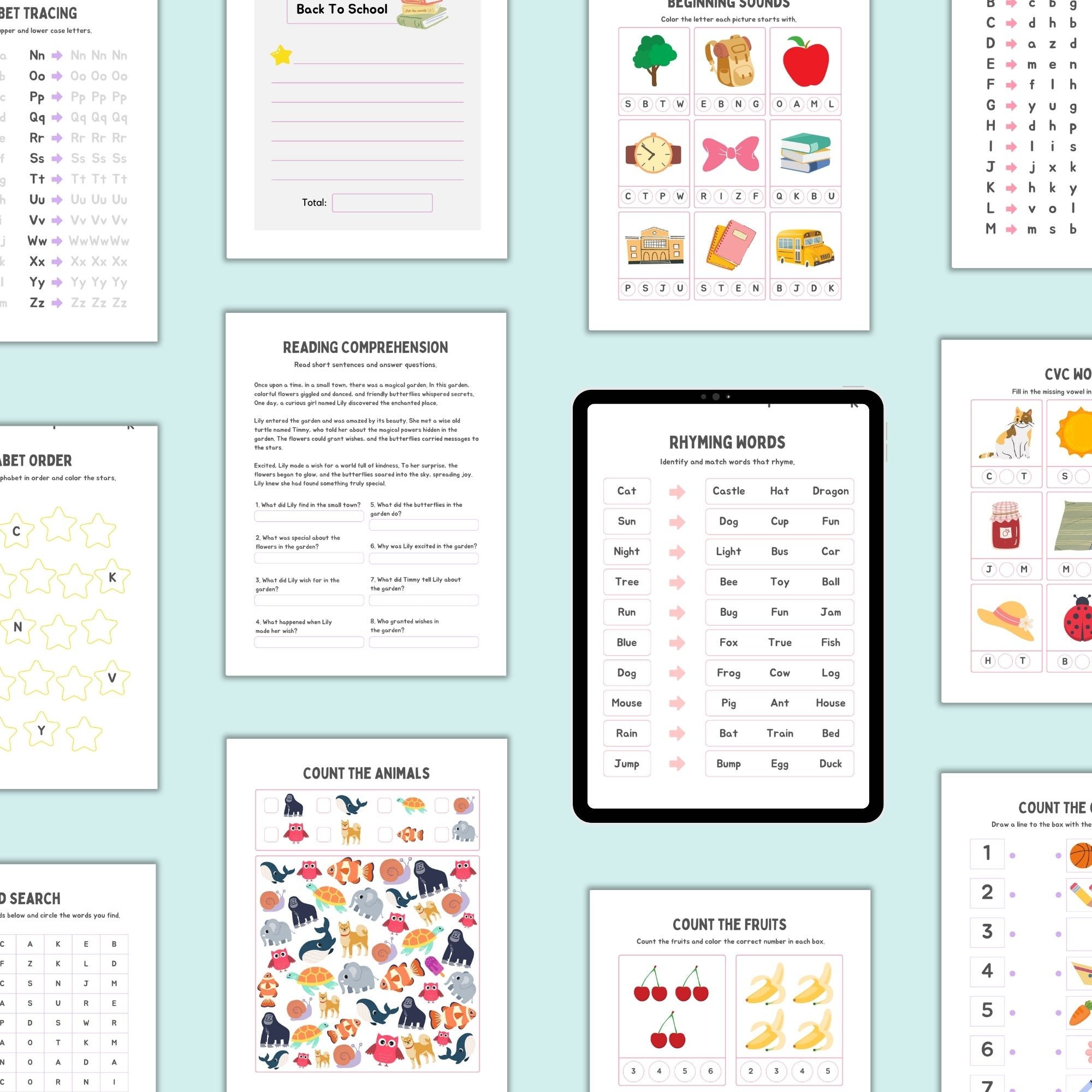 1st Grade Worksheets, Preschool Worksheets, Pre K Worksheets, Math ...